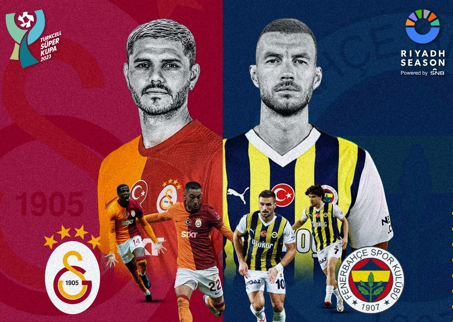 Turkish Super Cup 2023: Galatasaray vs Fenerbahce Clash at Riyadh's Al ...